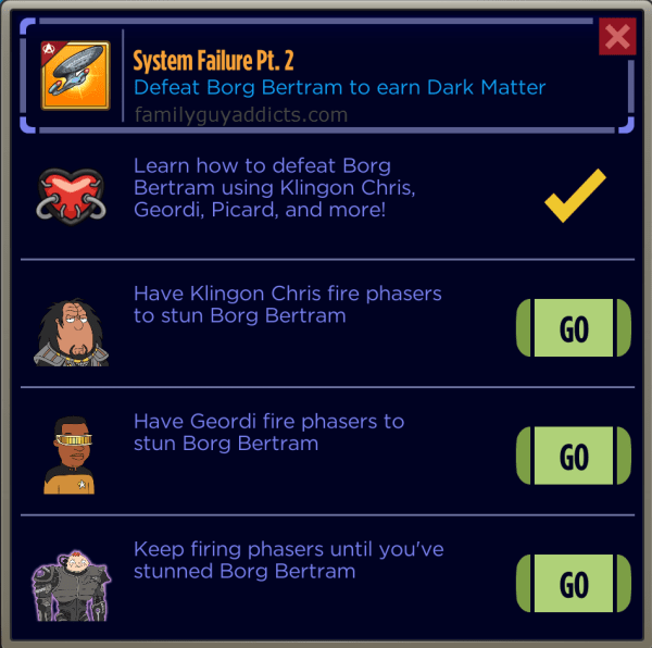 Star Trek How To: Borg Bertram Battles | Family Guy Addicts