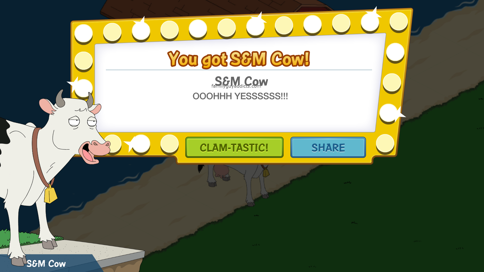 Nature Week Character Profile: S&M Cow | Family Guy Addicts