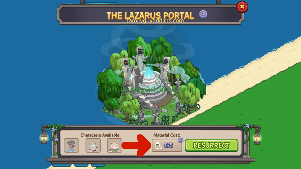 Graveyard District 101- Lazarus Portal | Family Guy Addicts