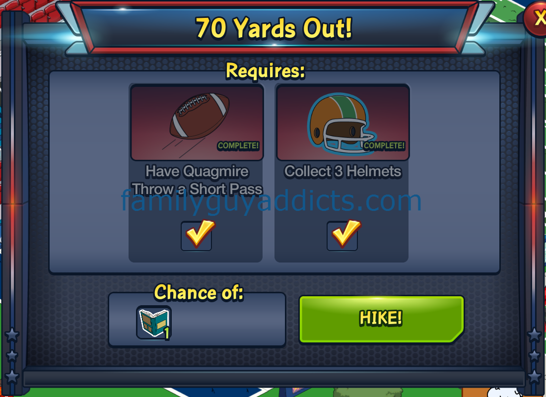 Football Challenge Event 101: Football Field | Family Guy Addicts