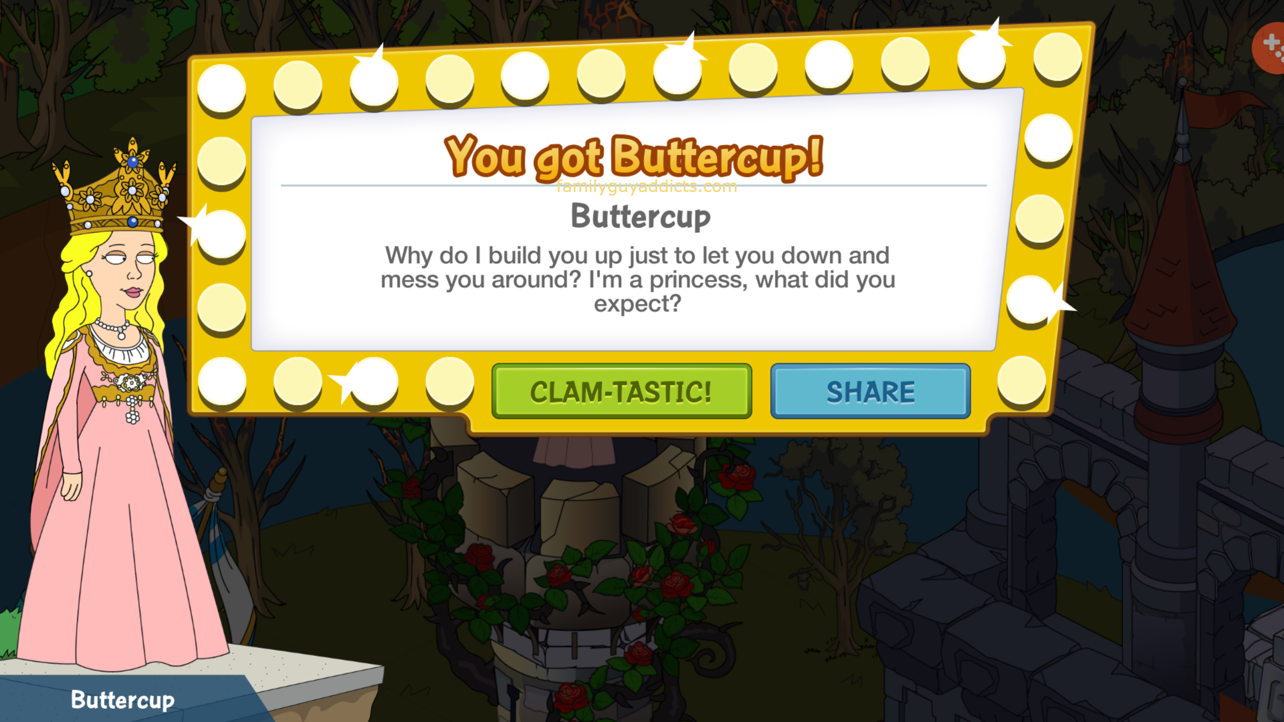 A Grimm Knight in Quahog Character Profiles: Princess Buttercup ...