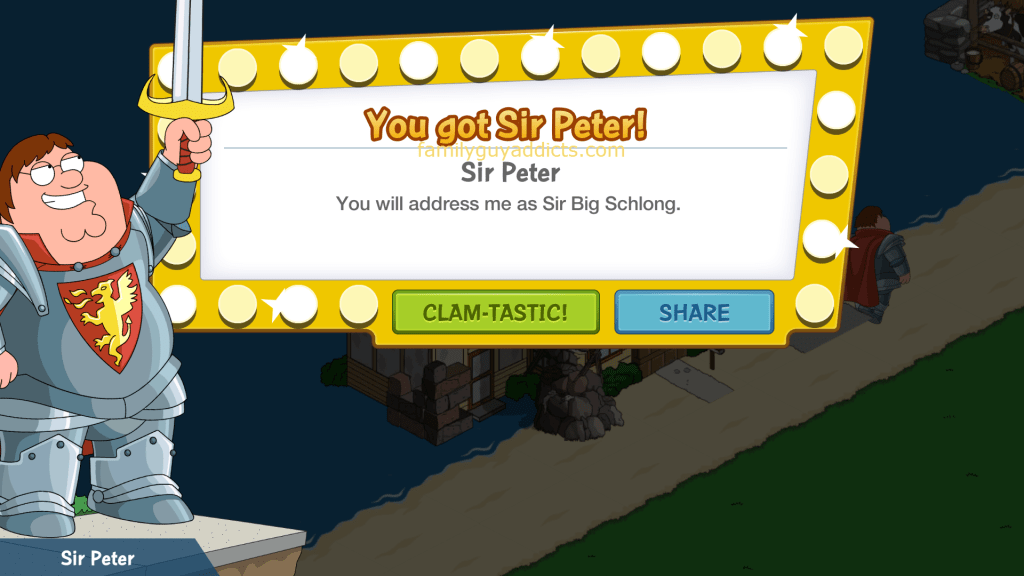 A Grimm Knight Character Profile: Sir Peter | Family Guy Addicts