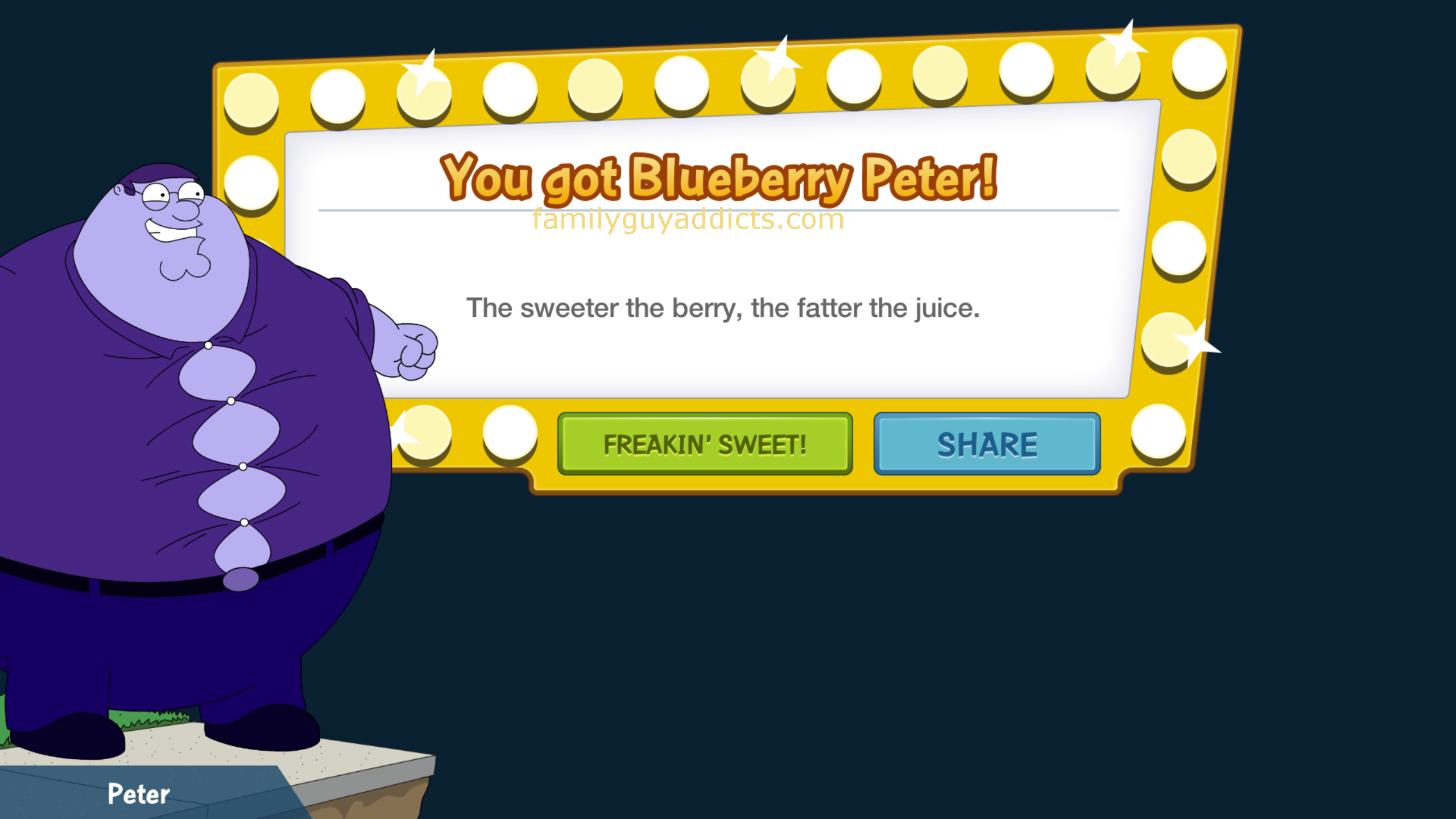 Candy Men Character Profile: Blueberry Peter | Family Guy Addicts