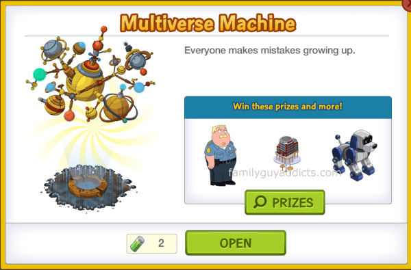 Multiverse Pt. 2 101: Multiverse Machine | Family Guy Addicts