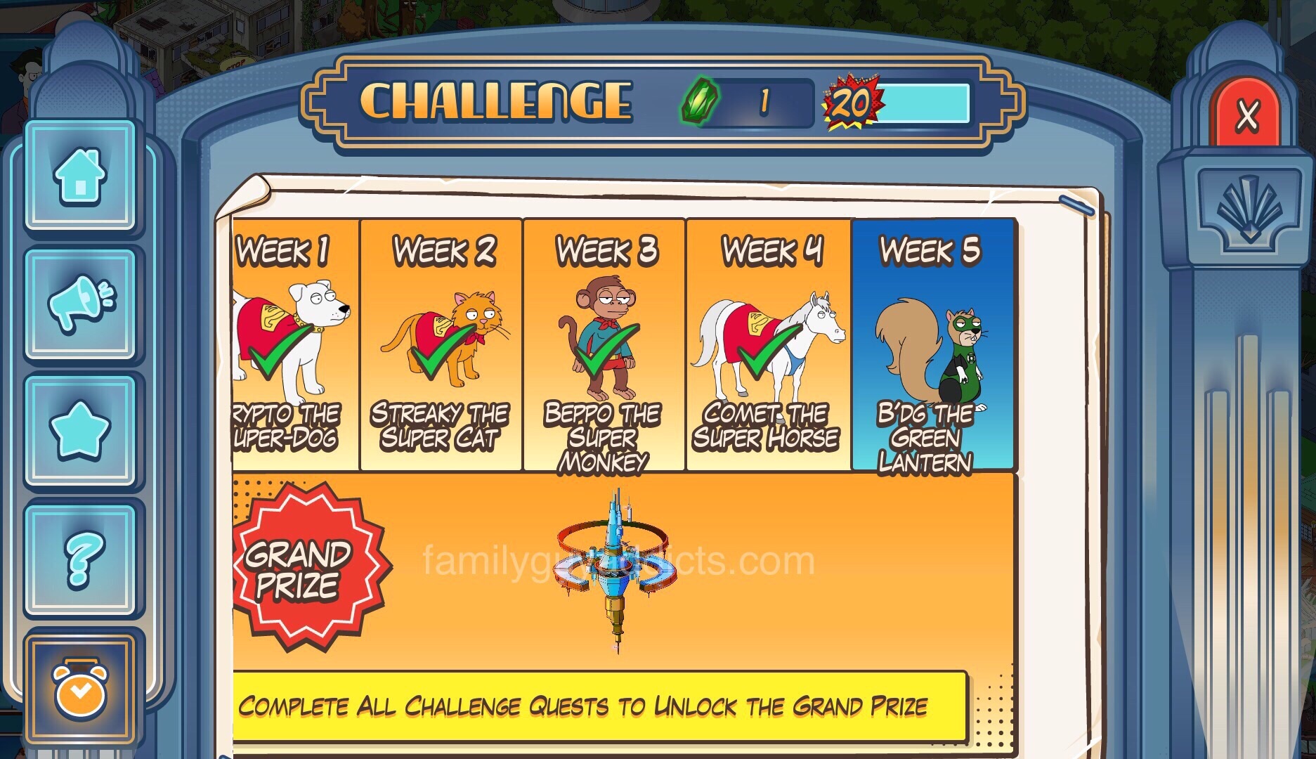 Weekly Challenge – Week 5 – ESCAPE ARTISTS | Family Guy Addicts