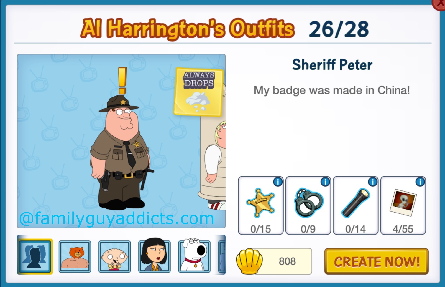 The Hauntening Character Profile: Sheriff Peter | Family Guy Addicts