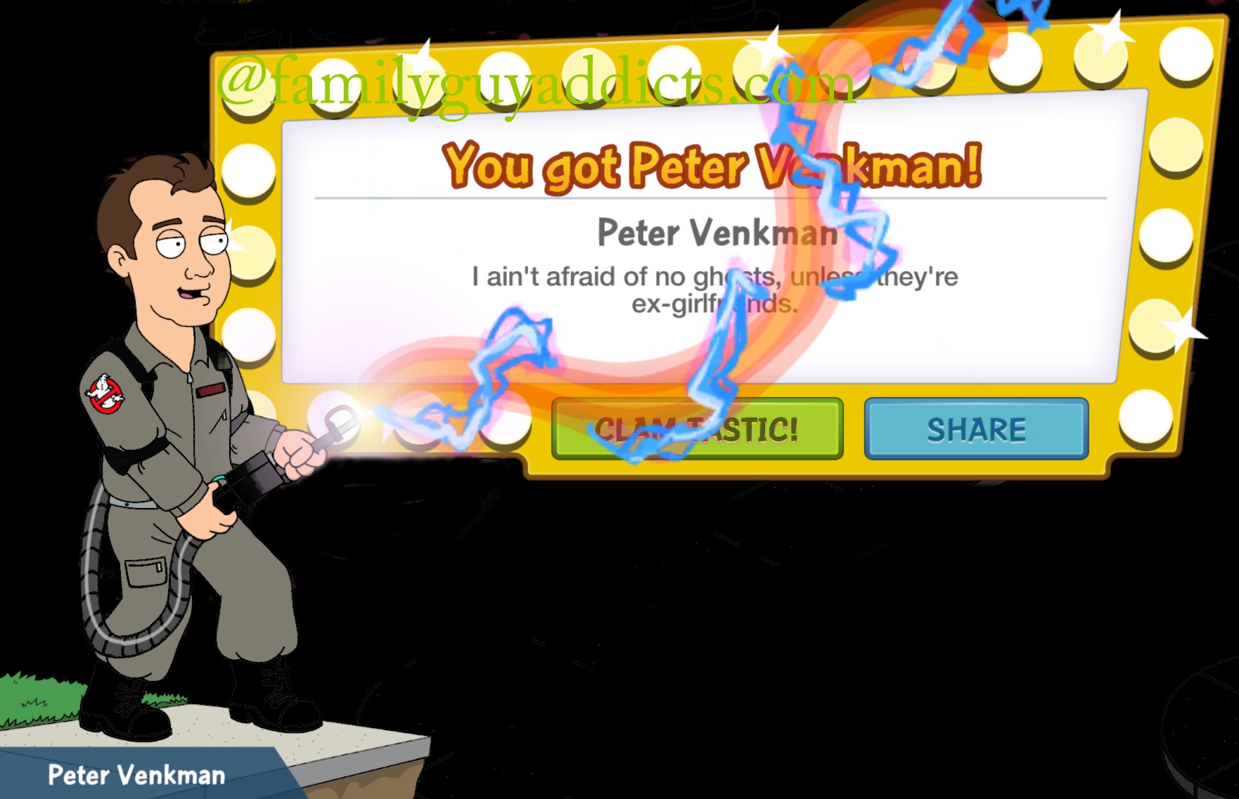 The Hauntening Premium Character Profile: Peter Venkman | Family Guy ...