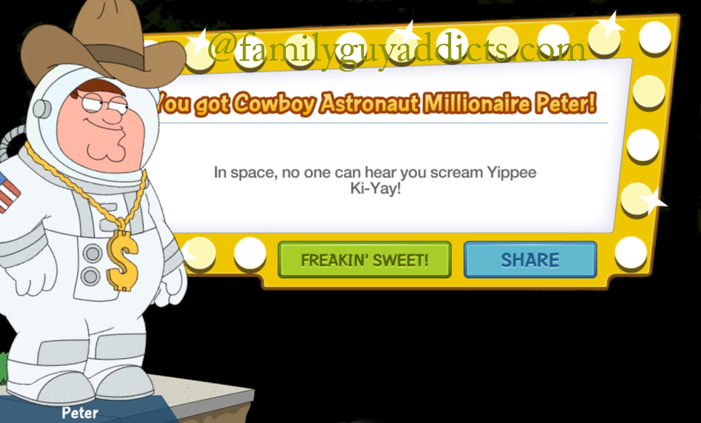 Character Profile – Cowboy Astronaut Millionaire Peter | Family Guy Addicts