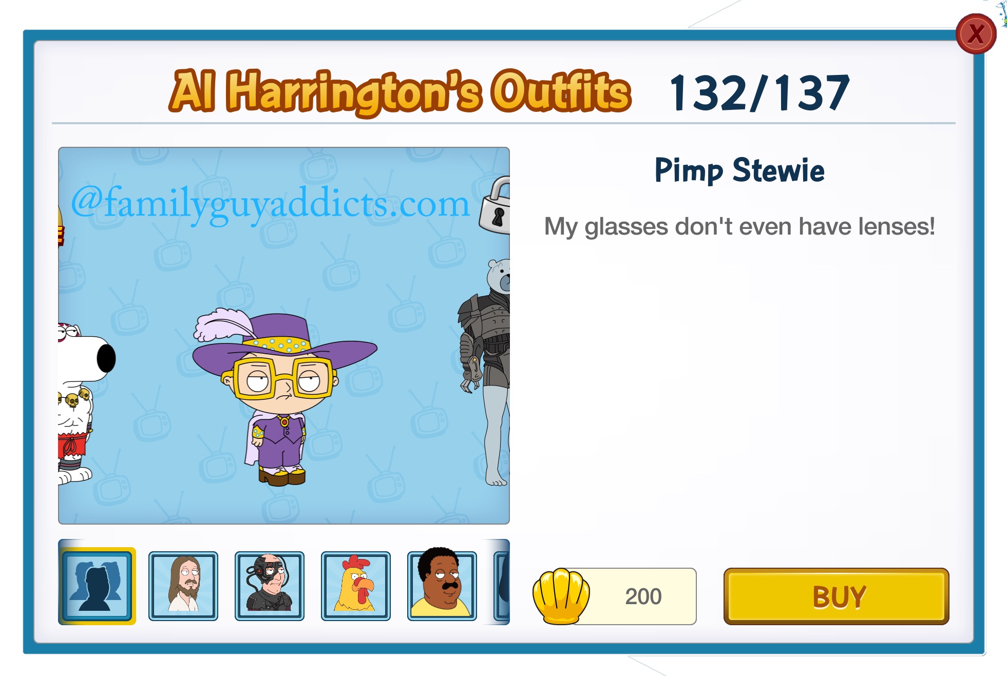 Undercover Gigg-Olo Premium Character Profile: Pimp Stewie | Family Guy ...