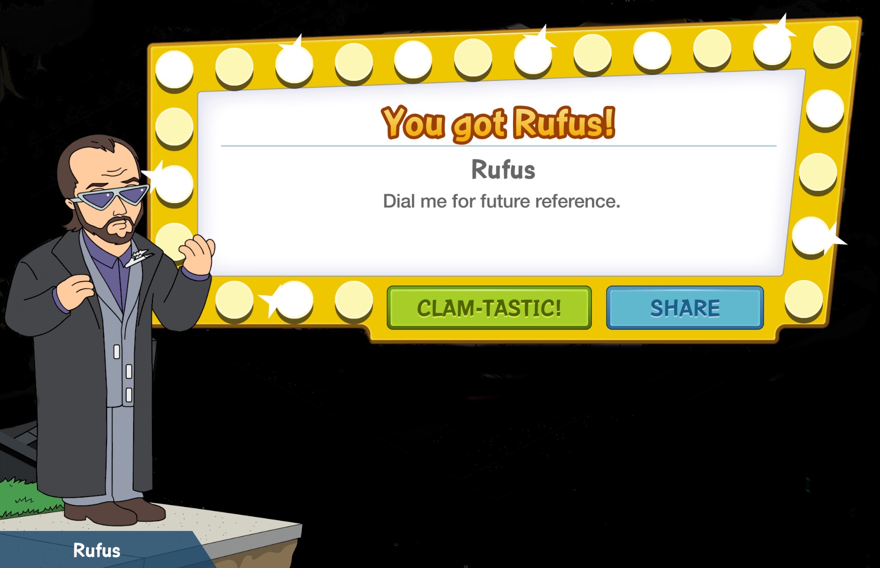 Quahog’s Excellent Adventure Character Profile: Rufus | Family Guy Addicts