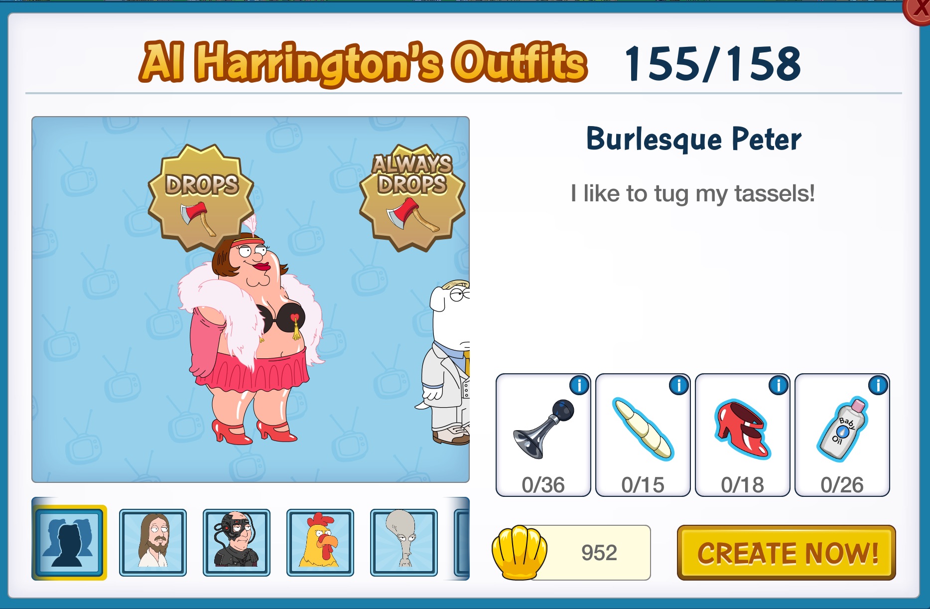 Peter’s Prohibition Party Character Profile: Burlesque Peter | Family ...