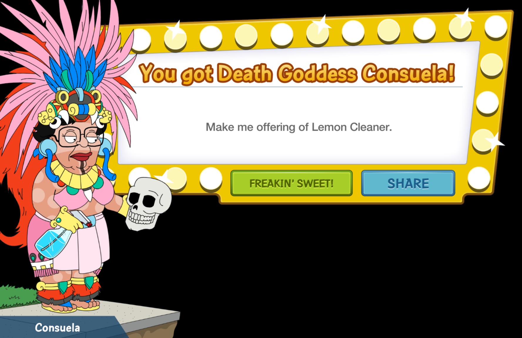 Quahog’s Excellent Adventure Premium Character Profile: Death Goddess ...