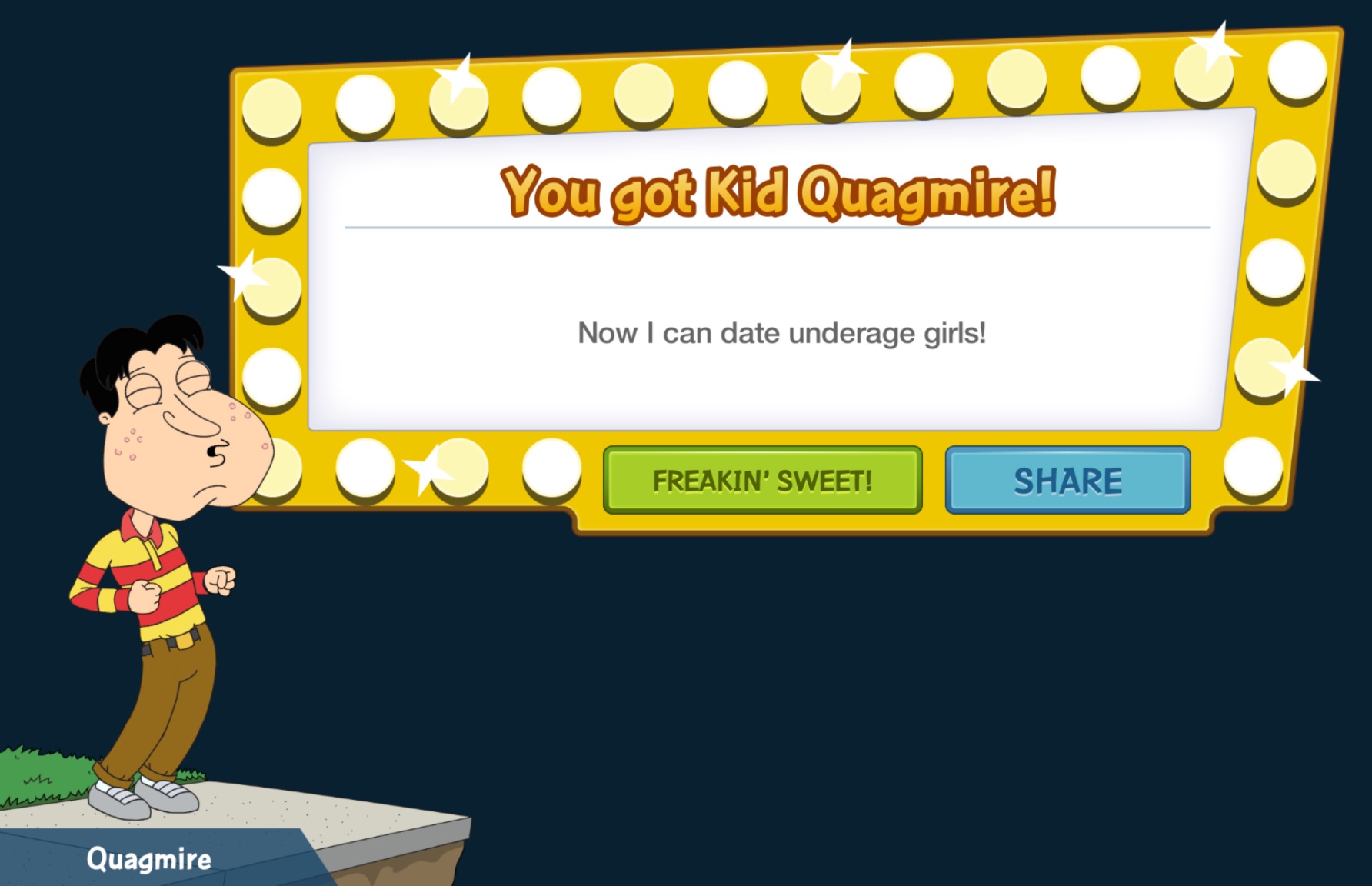 Wet Hot Quahog Summer Character Profile: Kid Quagmire | Family Guy Addicts