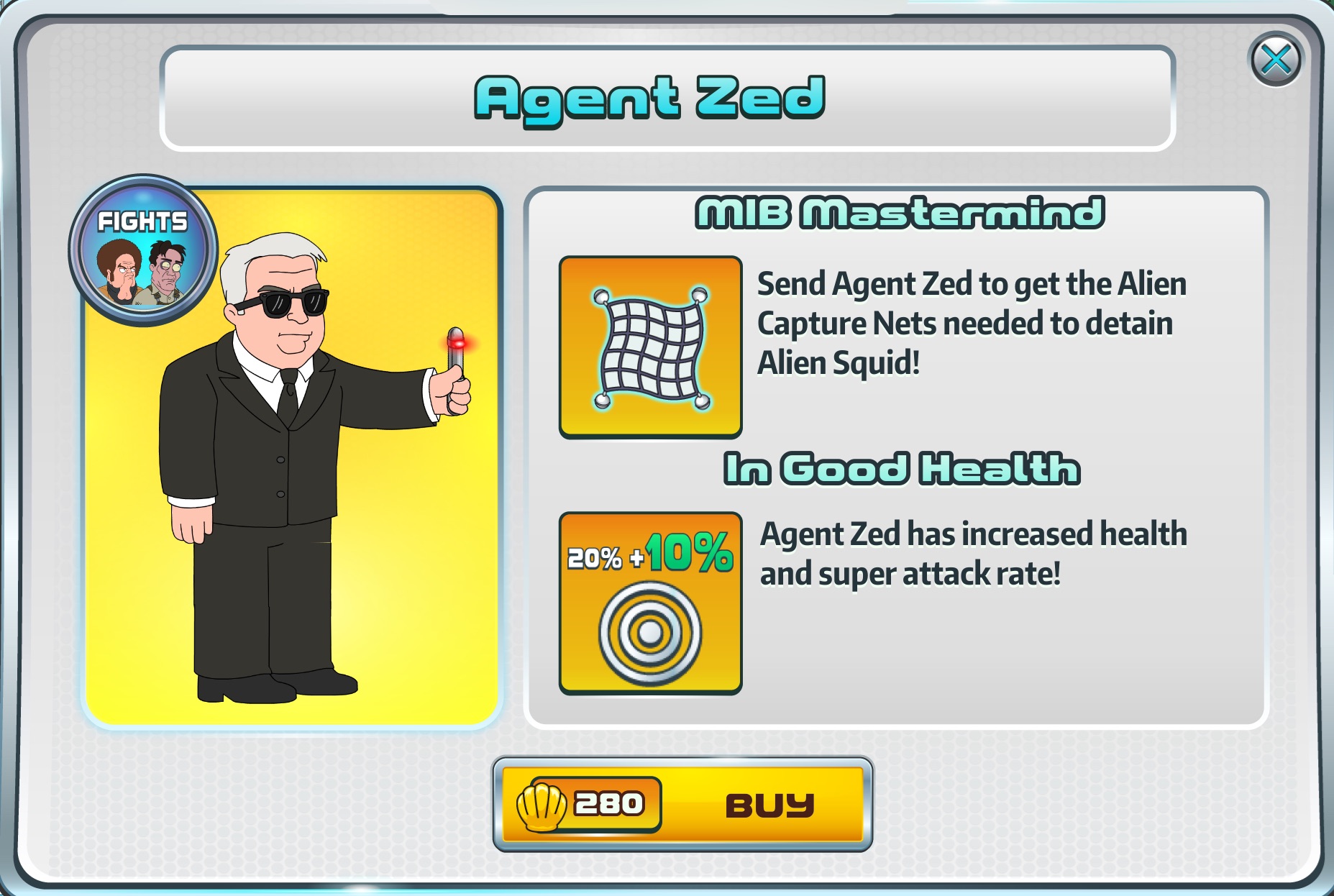Guys In Black Character Profile: Agent Zed | Family Guy Addicts