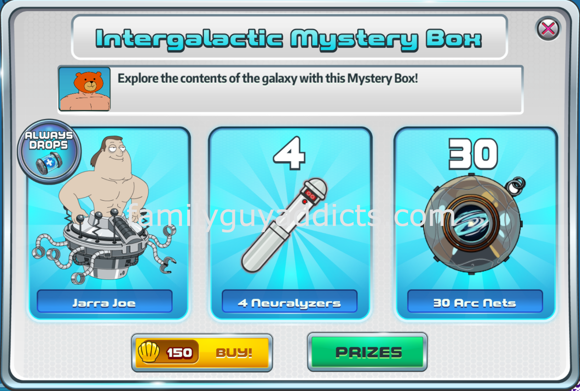 Guys In Black 101: Intergalactic Mystery Box | Family Guy Addicts