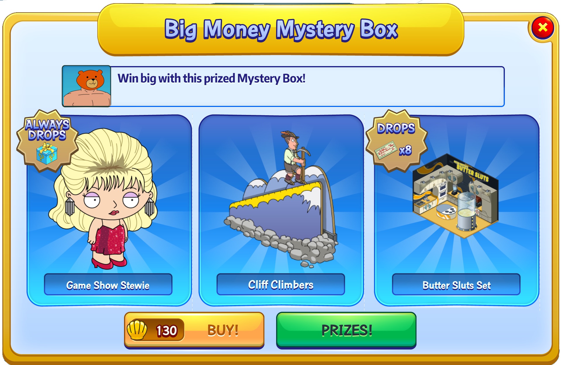 The Family Game Character Profile: Game Show Stewie | Family Guy Addicts