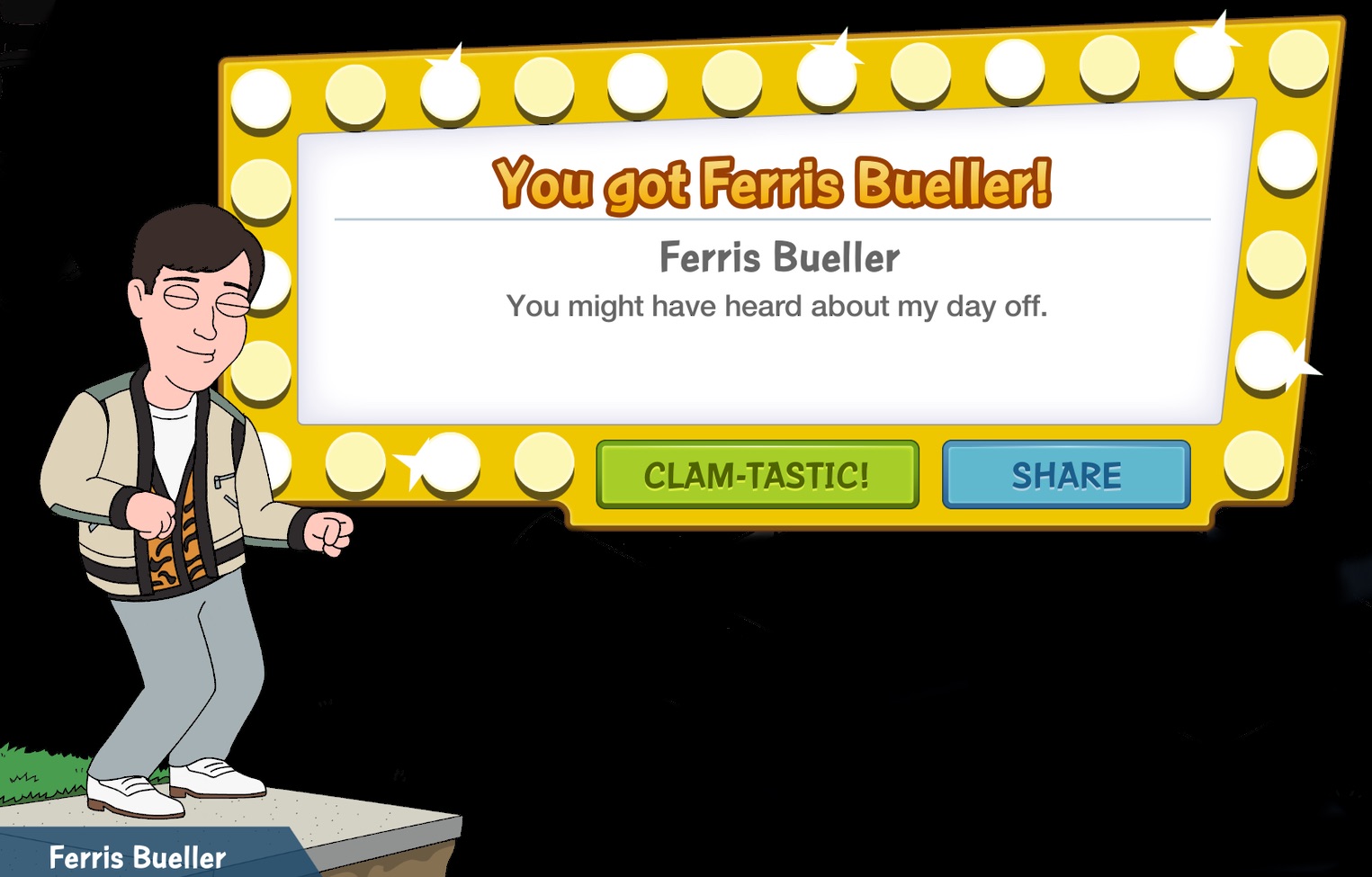 Fast Time At Griffin High Character Profile: Ferris Bueller | Family ...