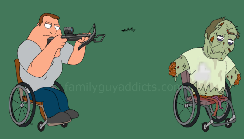 A Very Griffin Holo-Ween 101: ZOMBIES!! Wheel Chair & Bear Trap ...