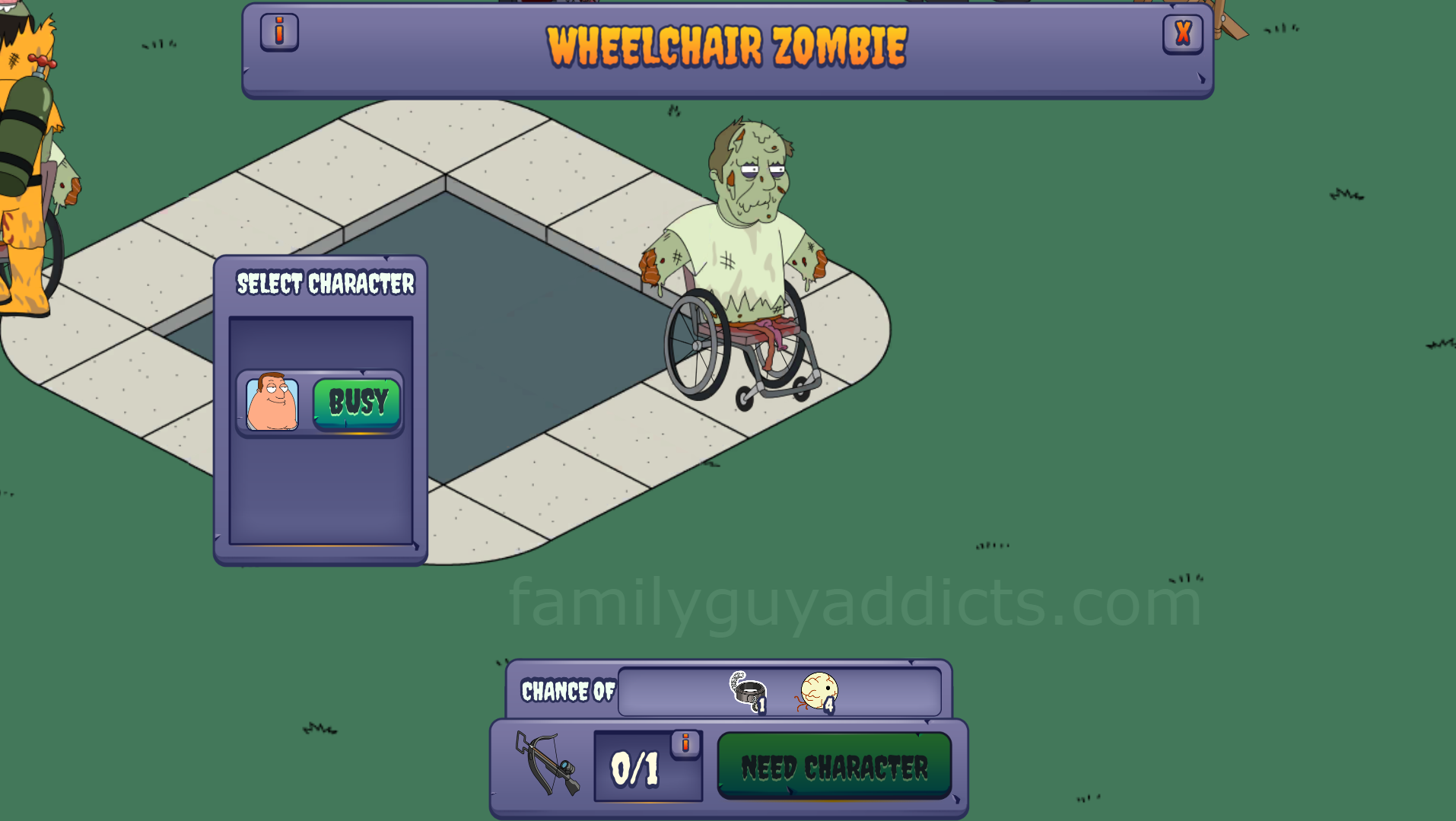 A Very Griffin Holo-Ween 101: ZOMBIES!! Wheel Chair & Bear Trap ...