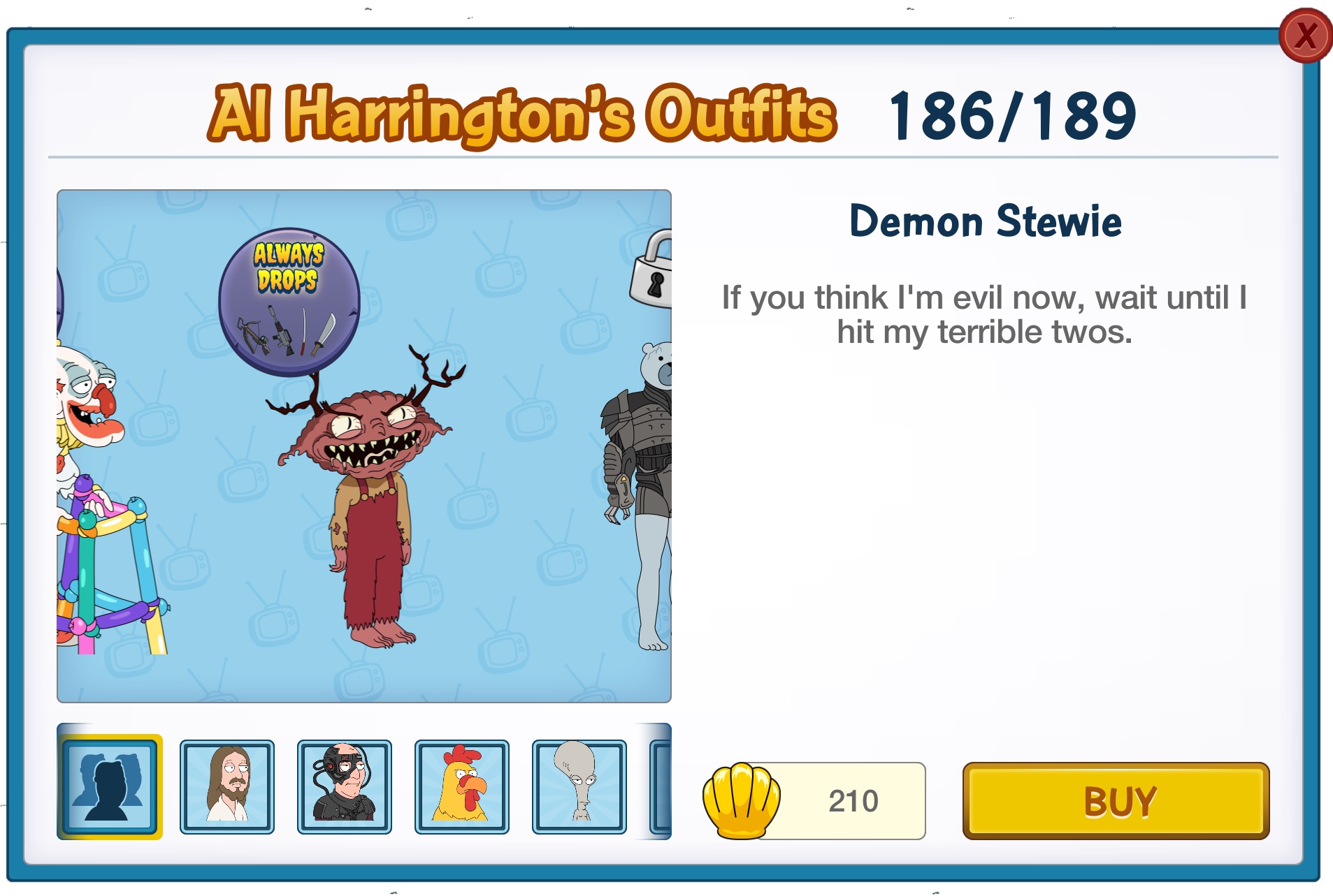A Very Griffin Holo-ween Character Profile: Demon Stewie | Family Guy ...