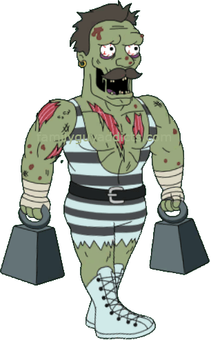 A Very Griffin Holo-Ween 101: ZOMBIES!! Strongman & Clown | Family Guy ...