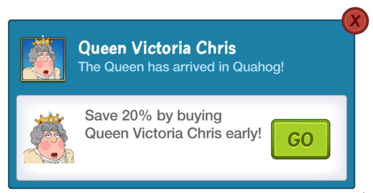 New Event Teaser – Queen Victoria Chris | Family Guy Addicts