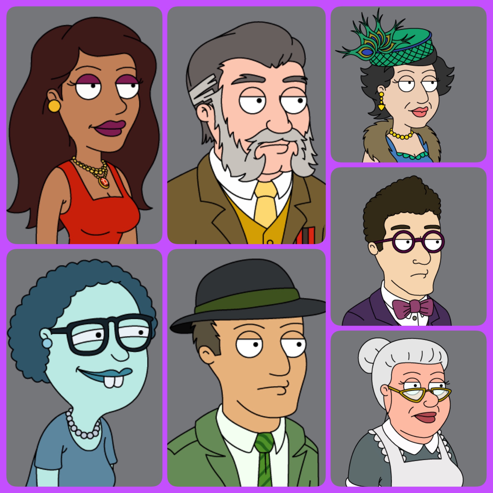 Full Character And Costume Lists Updated | Family Guy Addicts