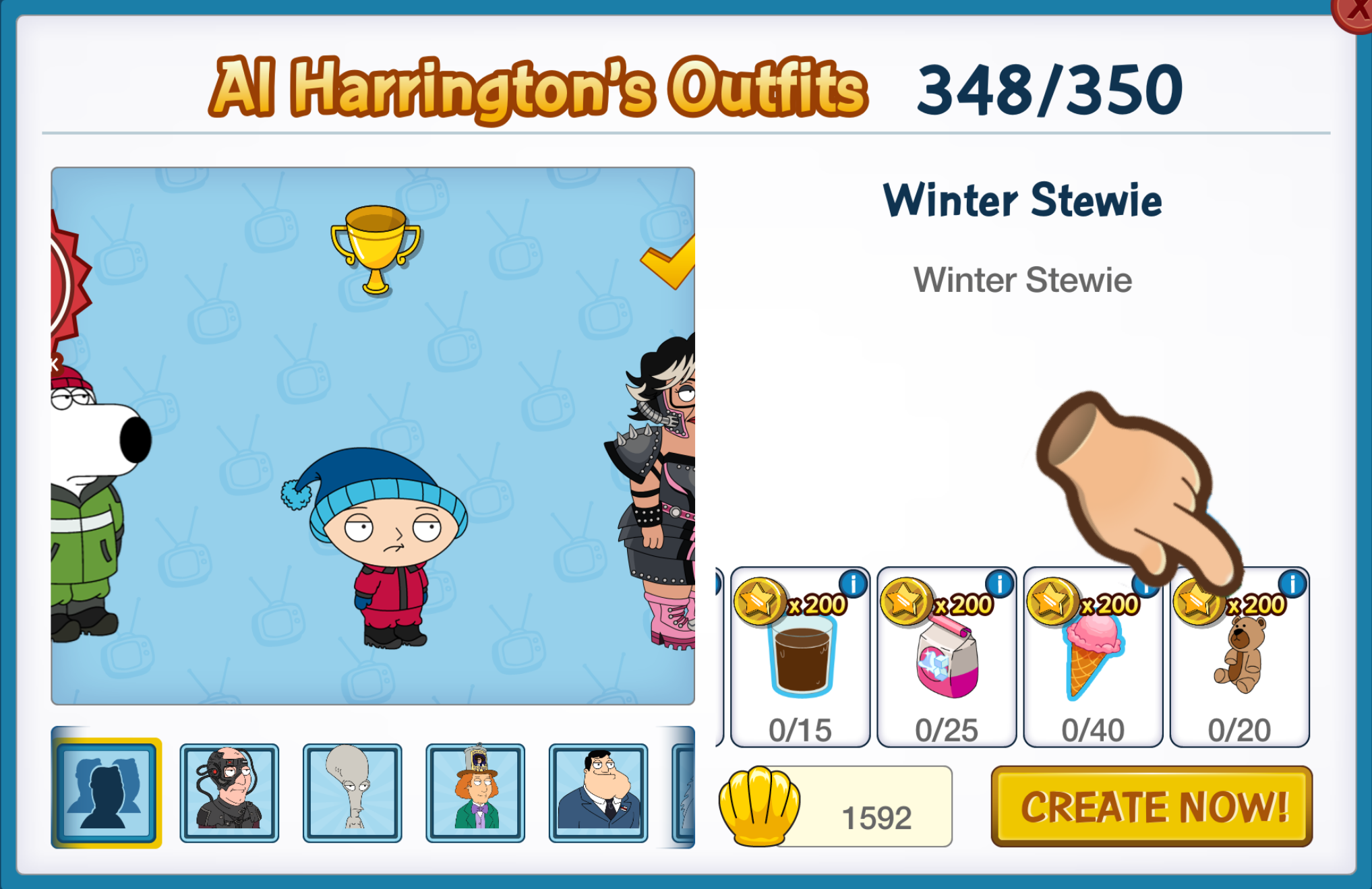 Winter Stewie – Unlock Requirements | Family Guy Addicts