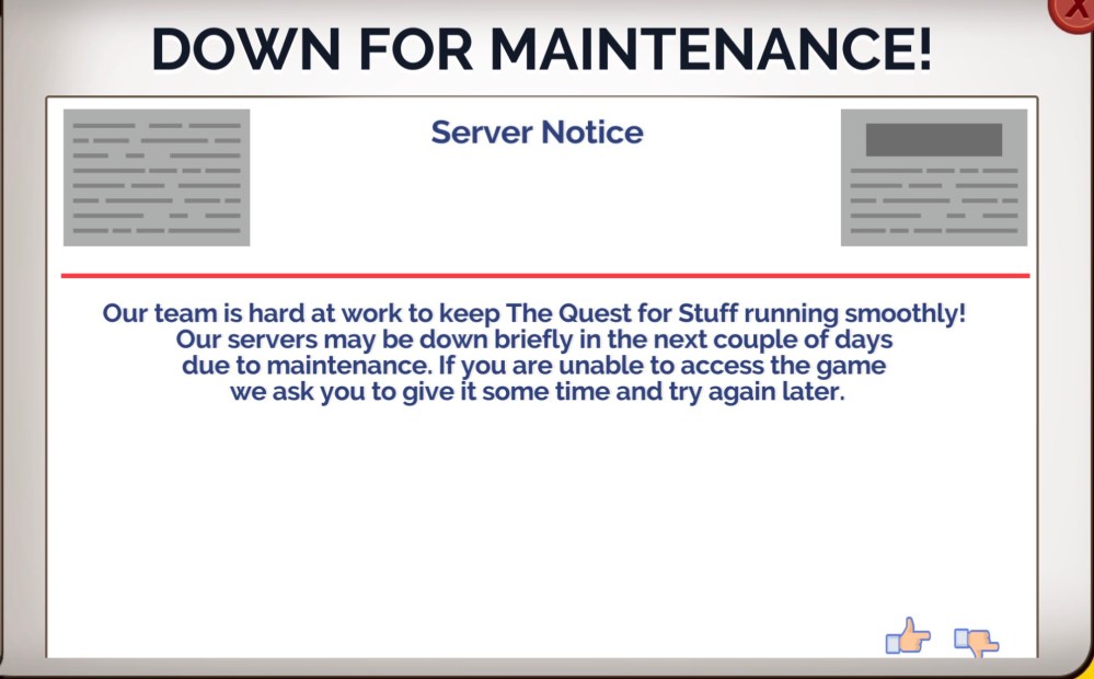 News Stand Announcement – Server Maintenance Warning | Family Guy Addicts