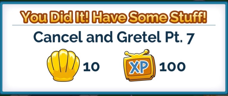 Final Phase Main Questline: Cancel And Gretel – Clam Reward | Family ...